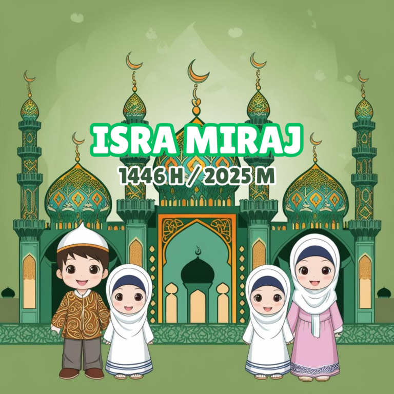 Poster Isra Mi'raj Kartun 2025 | Waca Berita